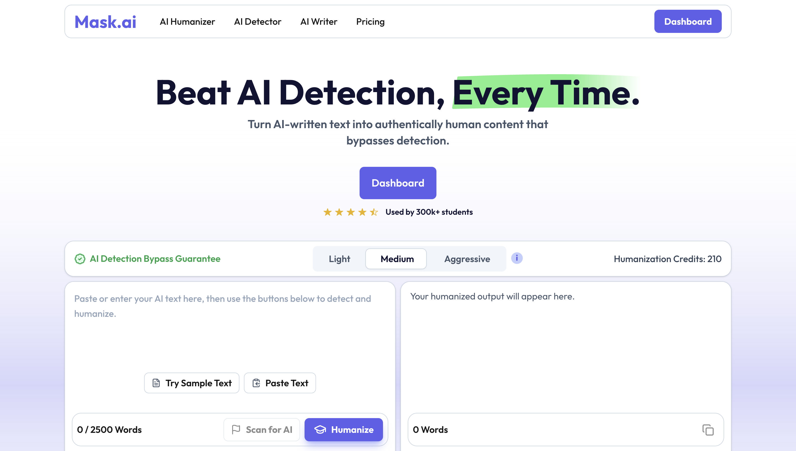 Humanize AI Text Instantly | Undetectable AI Humanizer by Mask AI